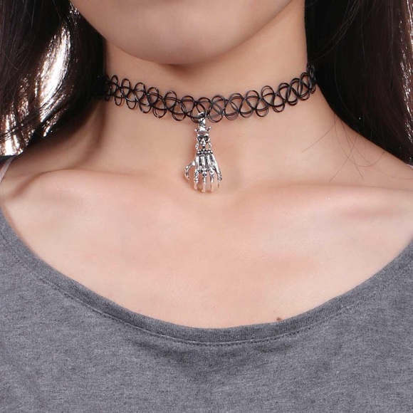Kathrono | Jewelry | Awesome Skeleton Skull Bone Hand Band Tattoo ...